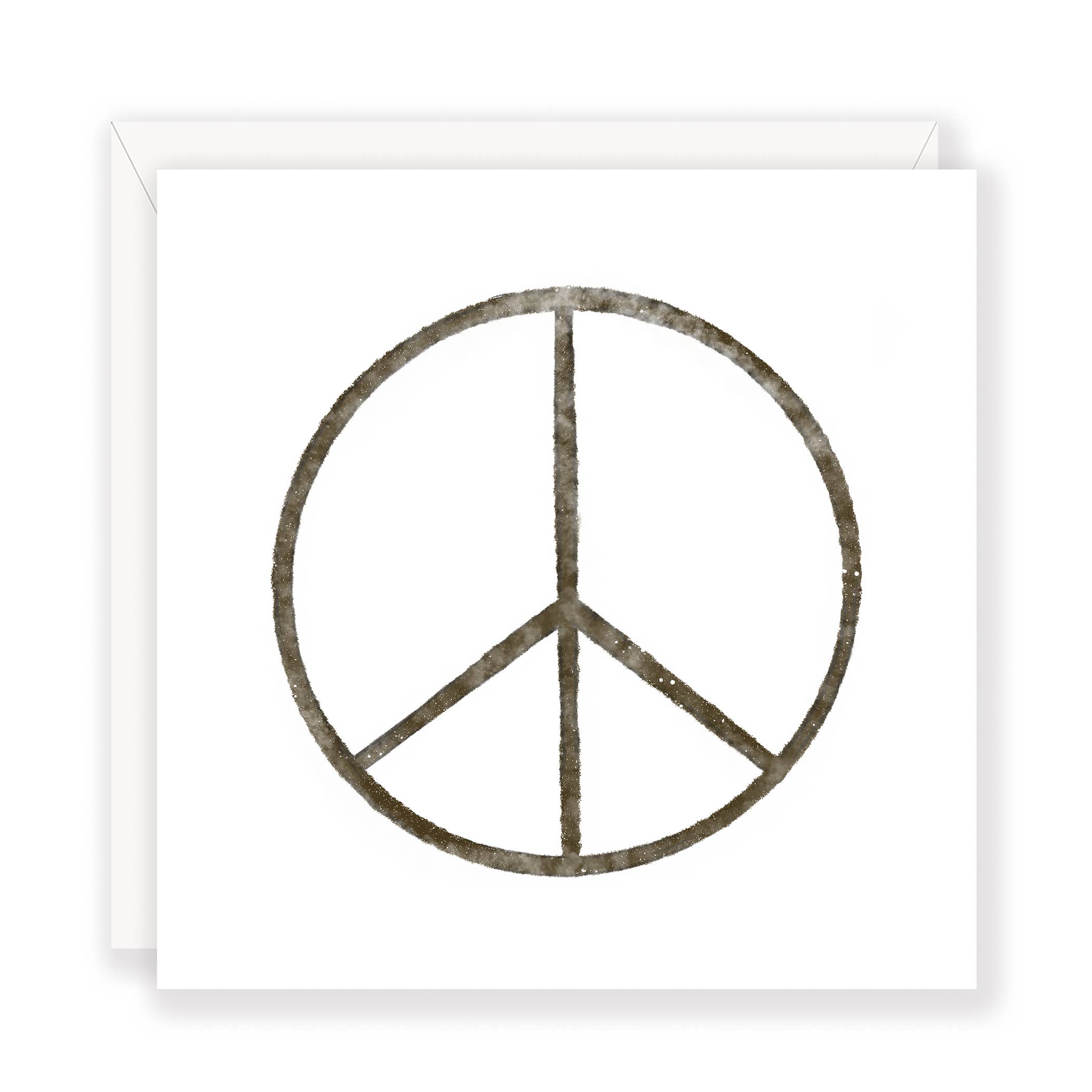 Simple Peace Sign Greeting Card – Bedouin