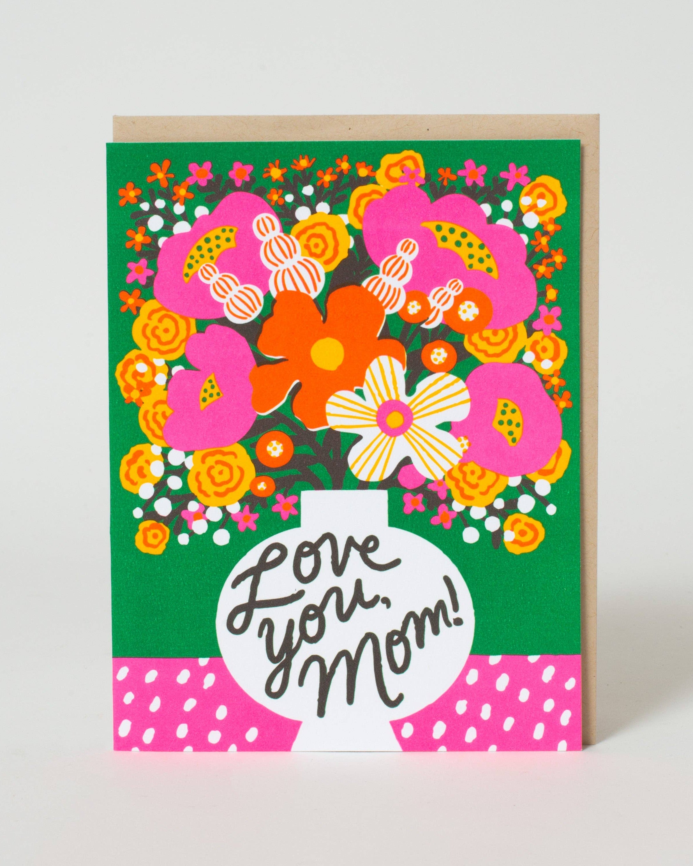 Love You Mom Flowers Card – Bedouin